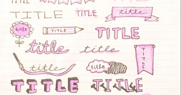 ¿Cómo decorar títulos? - Títulos Bonitos
